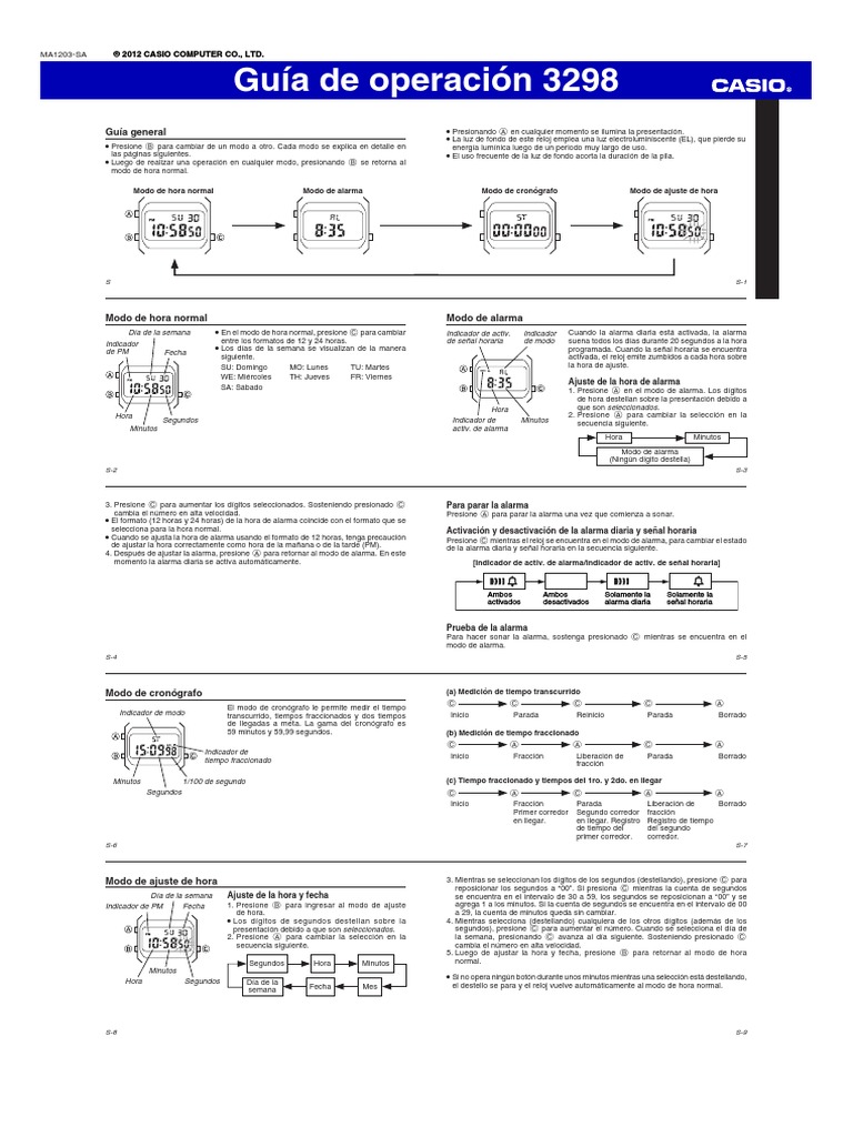 Manual Reloj | PDF