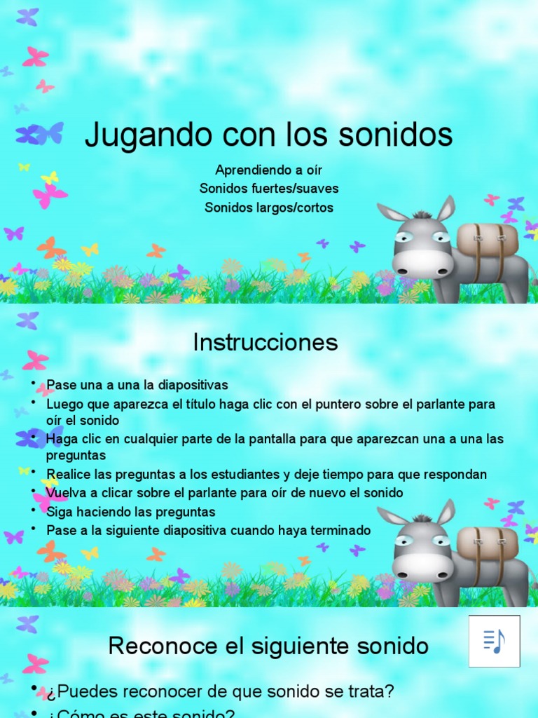 Jugando Con Los Sonidos | PDF