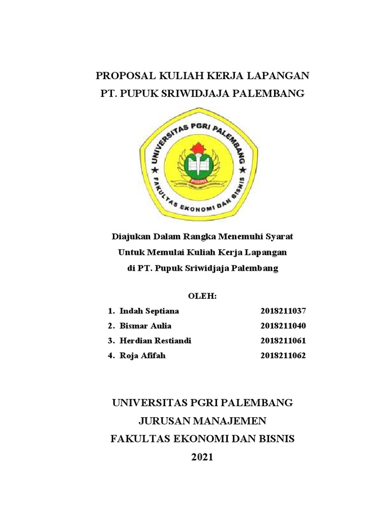 Otw Pusri Proposal-1 | PDF