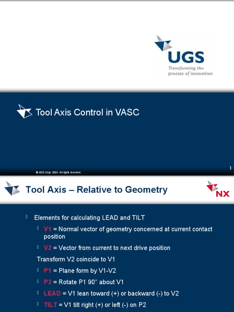 NX Multi Axis Machining Vasc | PDF | Cartesian Coordinate System ...