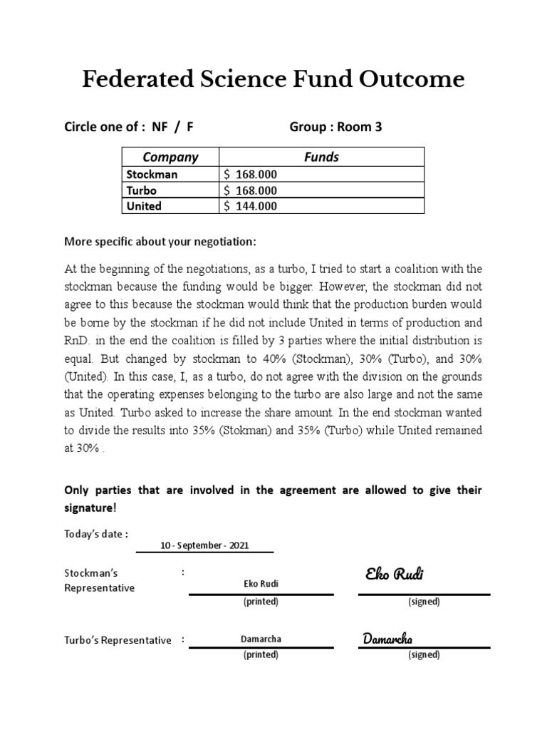 FSF Outcome - Damarcha Novalian Ari | PDF