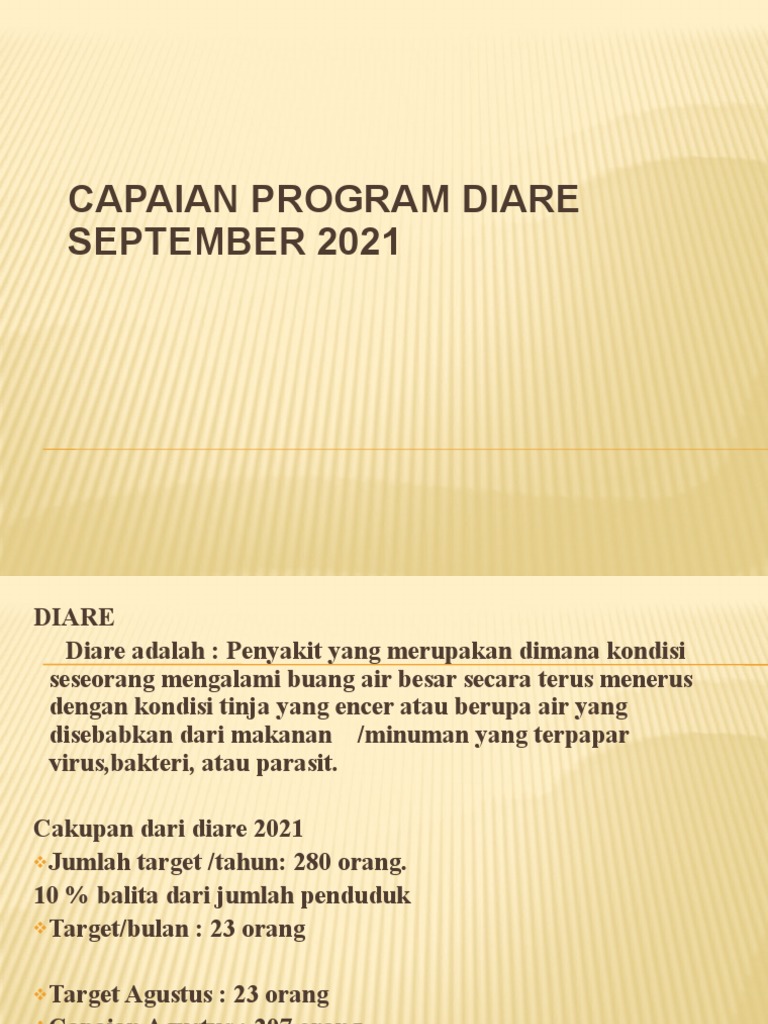 Capaian Program Diare September | PDF | Sains & Matematika
