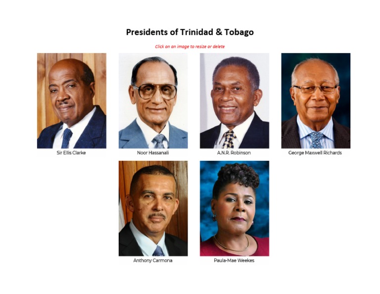 Presidents of Trinidad & Tobago | PDF