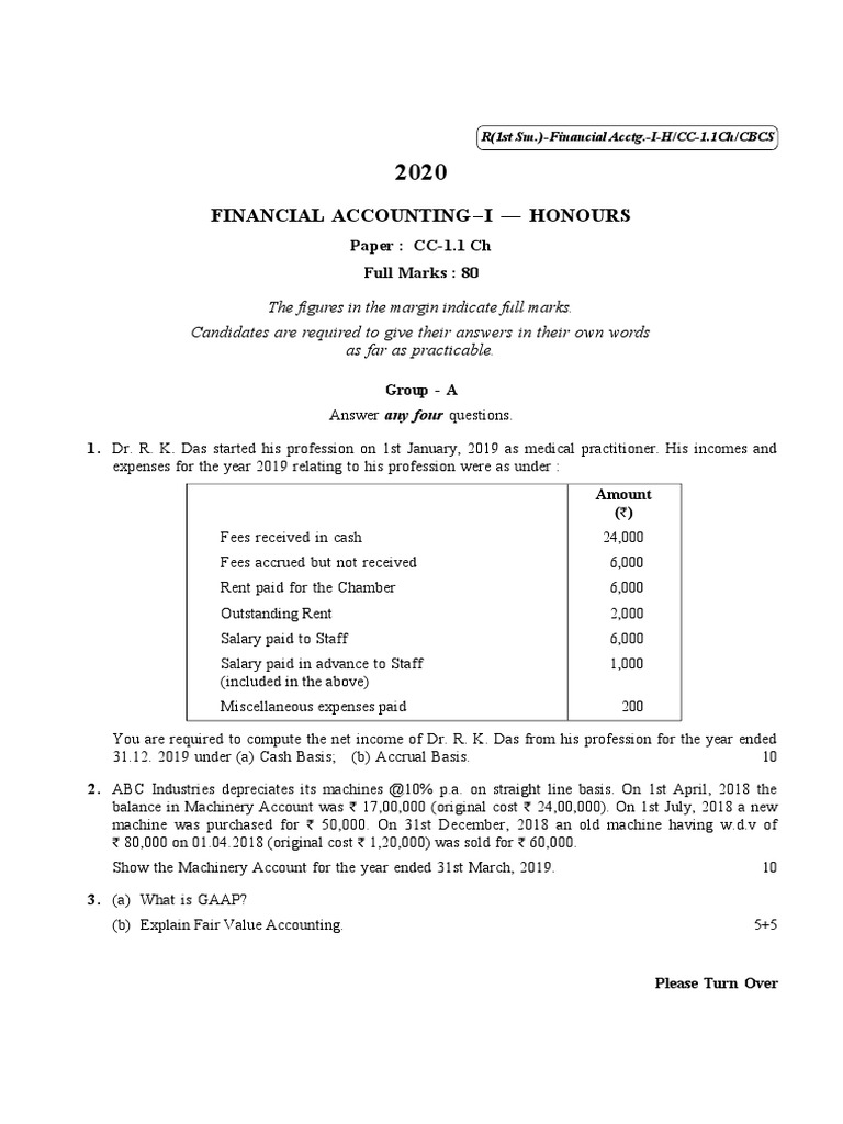 Financial Accounting Exam Questions | PDF | Bad Debt | Expense