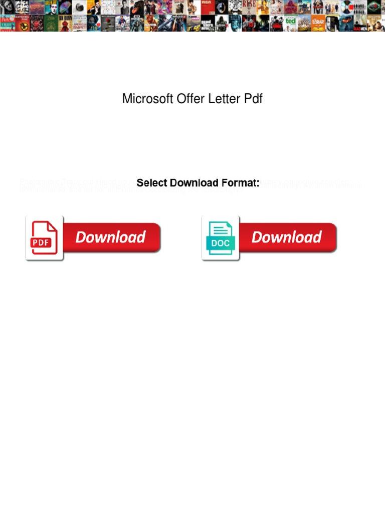 Microsoft Offer Letter PDF | Download Free PDF | Employment | Microsoft