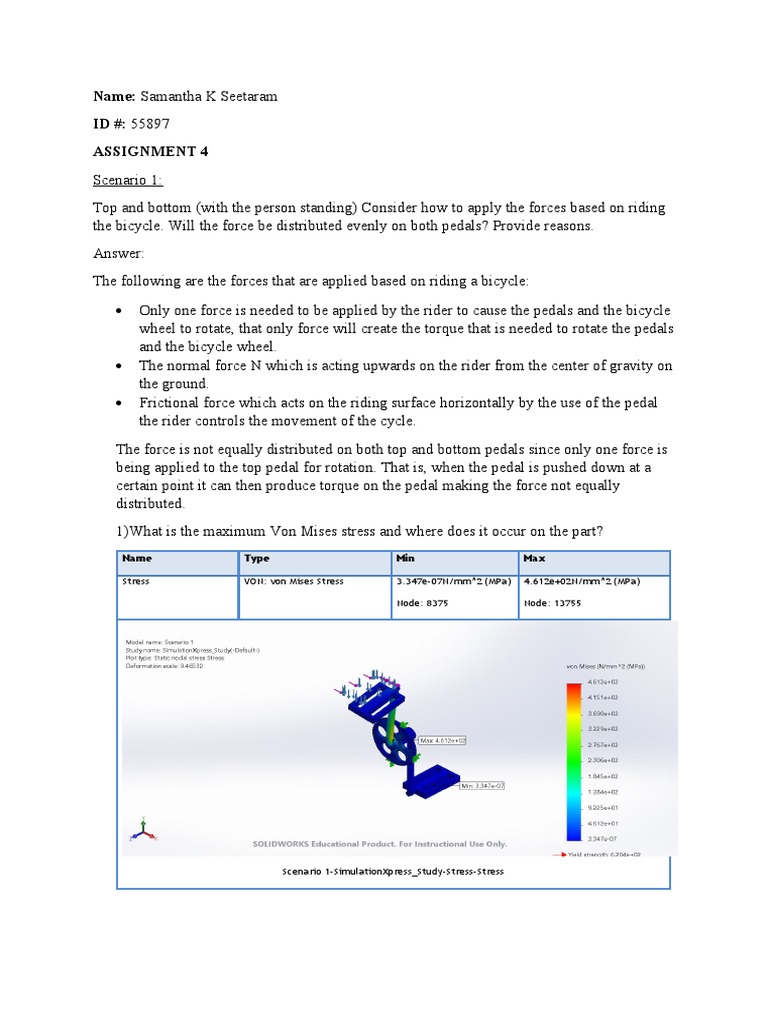 Assignment 4 Engineering Design Final (Sam) | PDF | Strength Of ...