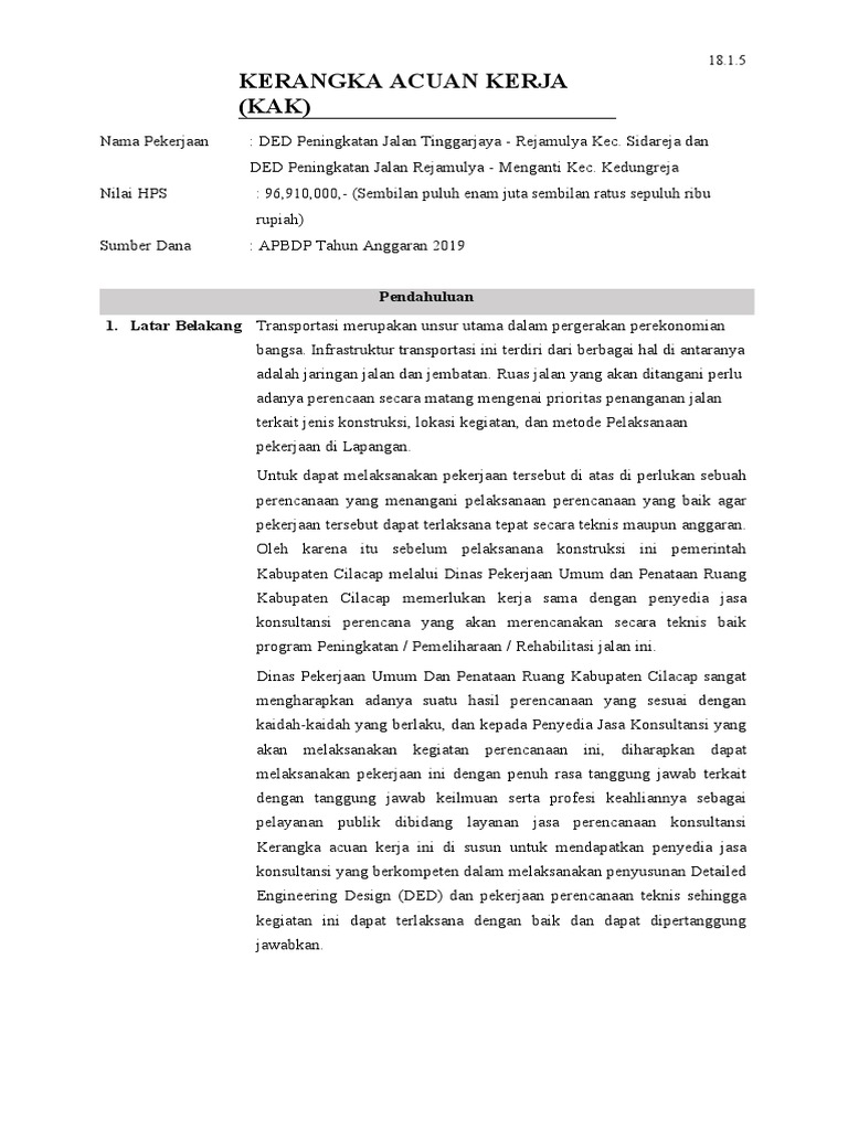 Kak Ded Jalan 18.1.5 BM | PDF