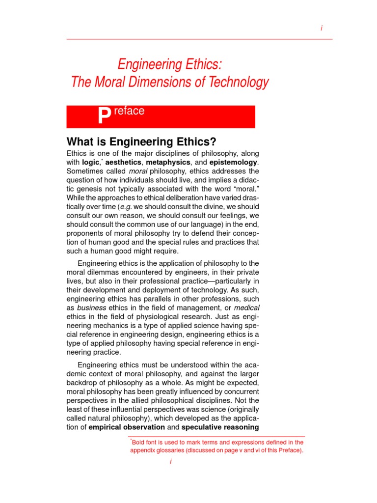 Engineering Ethics: The Moral Dimensions of Technology | PDF ...