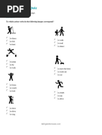 Action Verbs Vocabulary Esl Picture Dictionary Worksheets For Kids | PDF