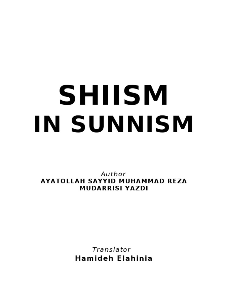 Shiism in Sunnism | PDF | Shia Islam | Hadith