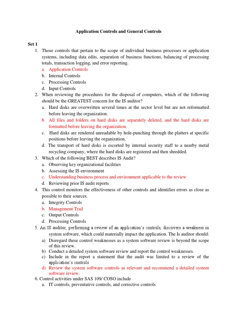 Application Controls and General Controls | PDF | Internal Control | Audit