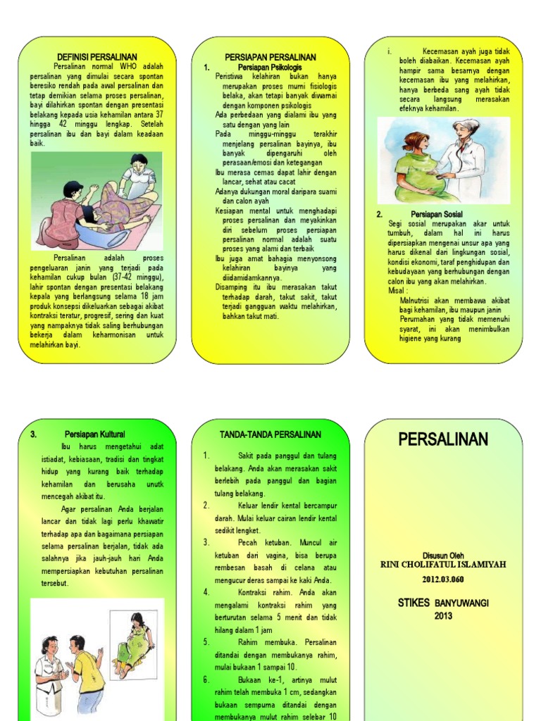Leaflet Persalinan | PDF