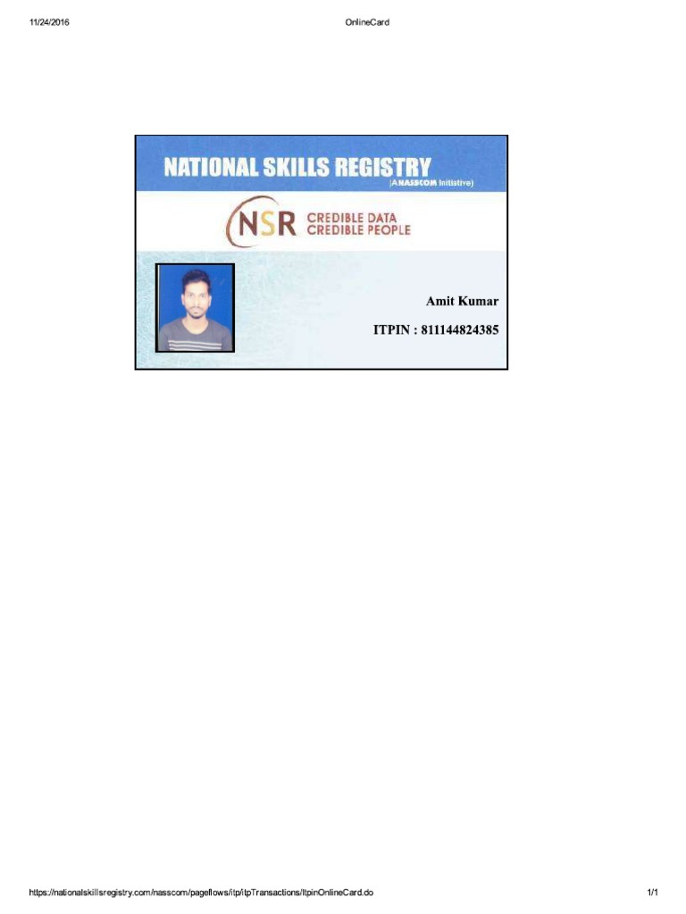 NSR Ecard | PDF