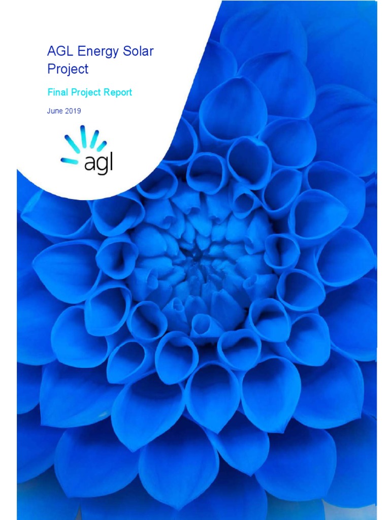 Agl Solar Project Final Report | PDF | Solar Power | Electrical Grid