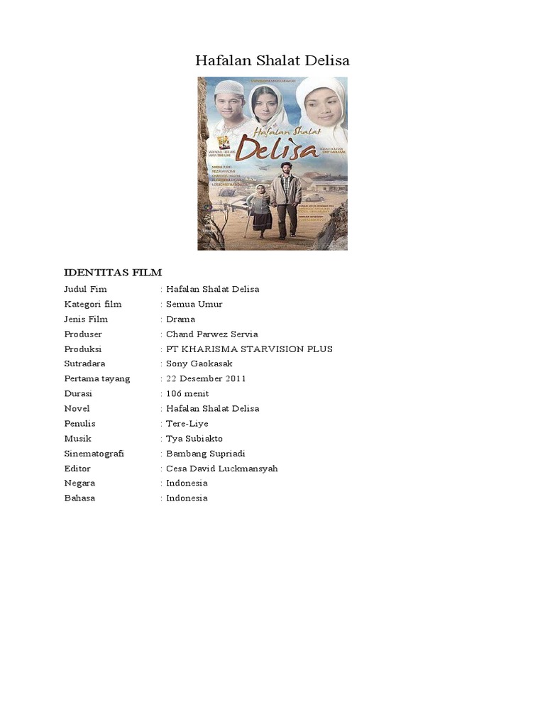Resensi Film Hafalan Shalat Delisa | PDF