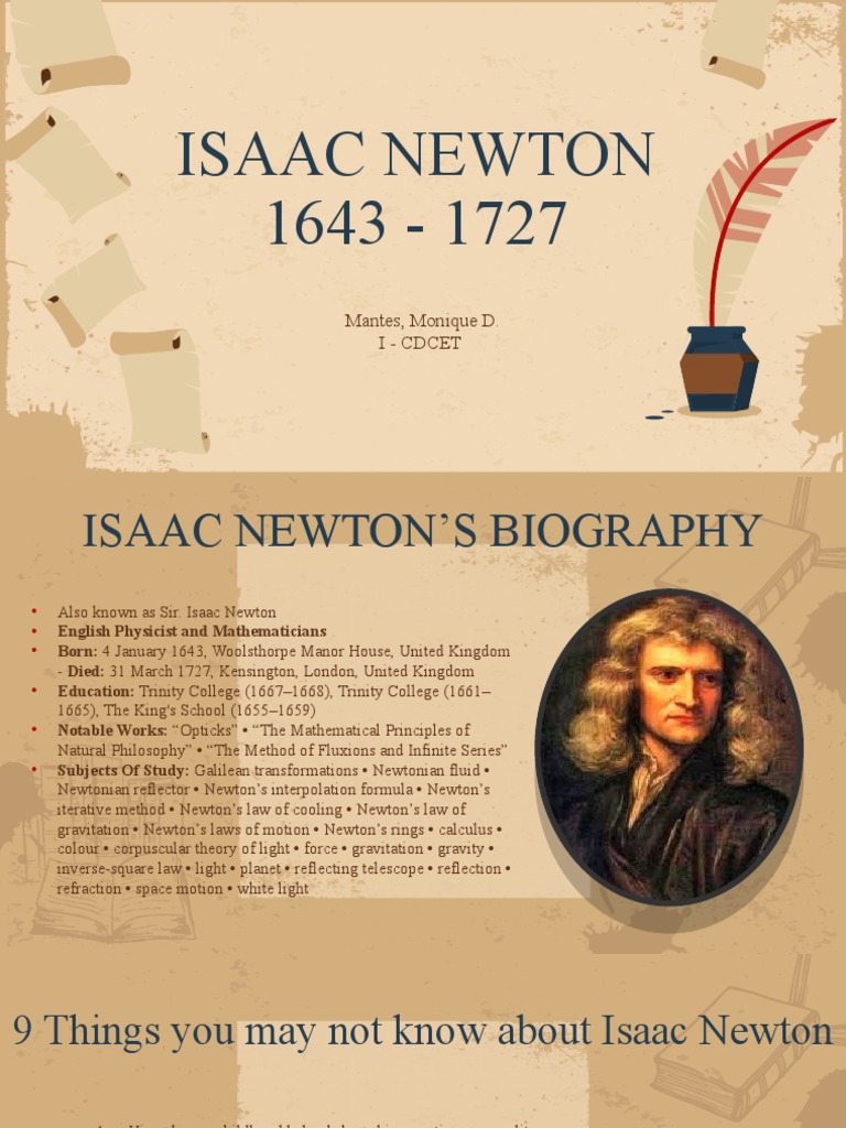 Isaac Newton | PDF | Calculus | Isaac Newton