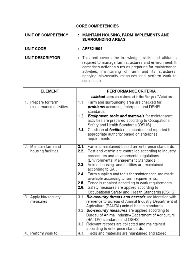 CORE COMPETENCIES (Ruminants) | PDF | Calf | Dairy