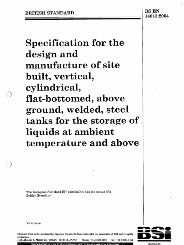 BS En14015-2004 | PDF