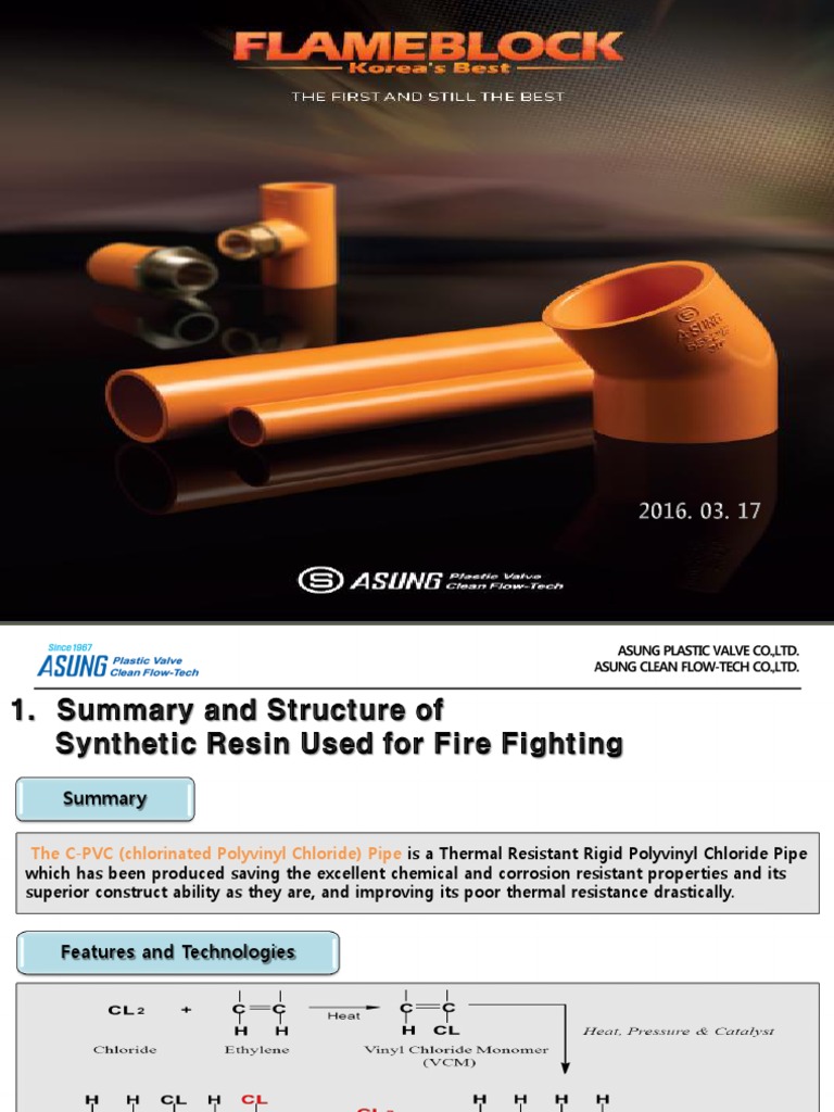 ASUNG Flameblock - Sprinkler C-PVC Product Introduction | PDF | Pipe ...