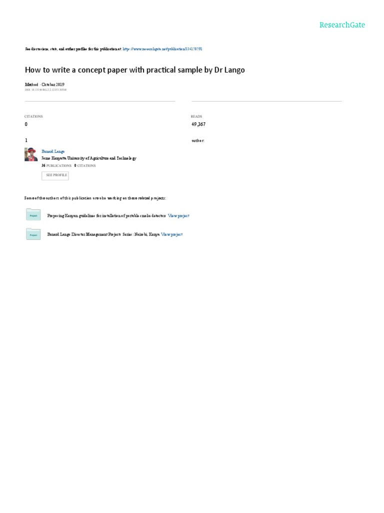 Writing a Concept Paper Guide | PDF | Competitive Advantage | Data Analysis