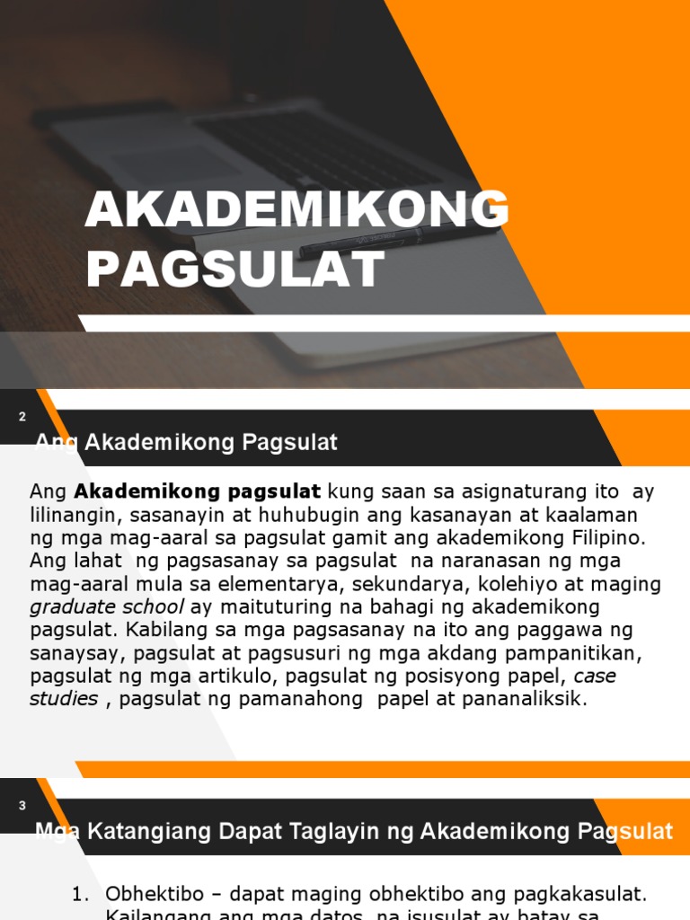Akademik Na Pagsulat | PDF