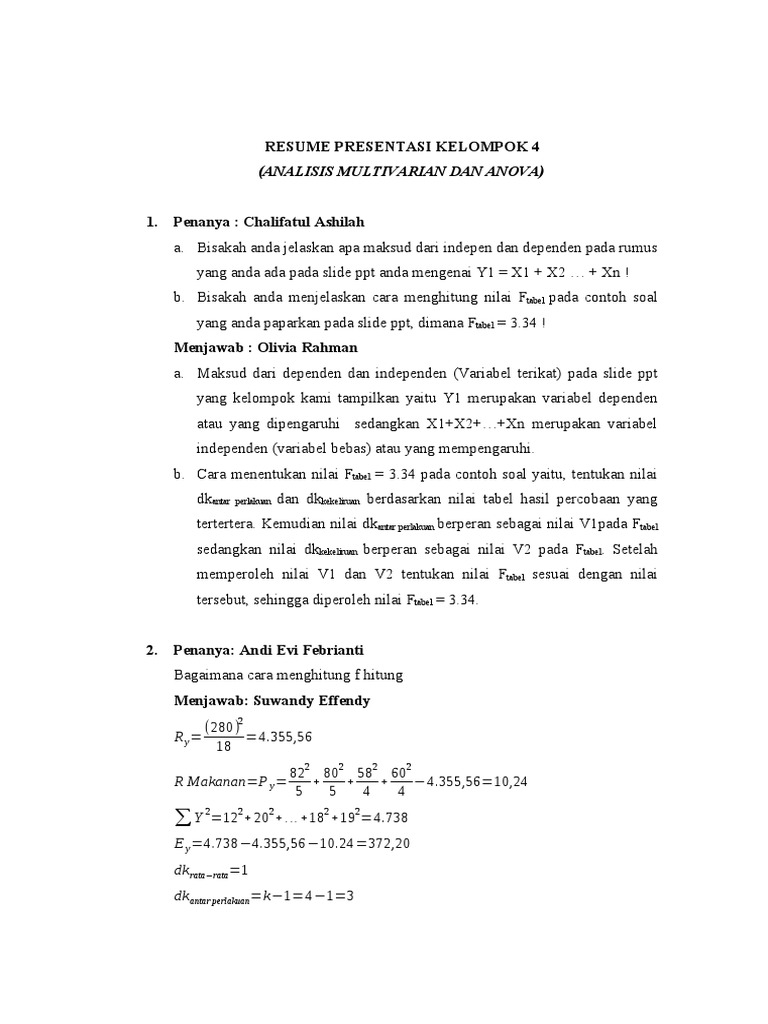 Resume Presentasi Kelompok | PDF