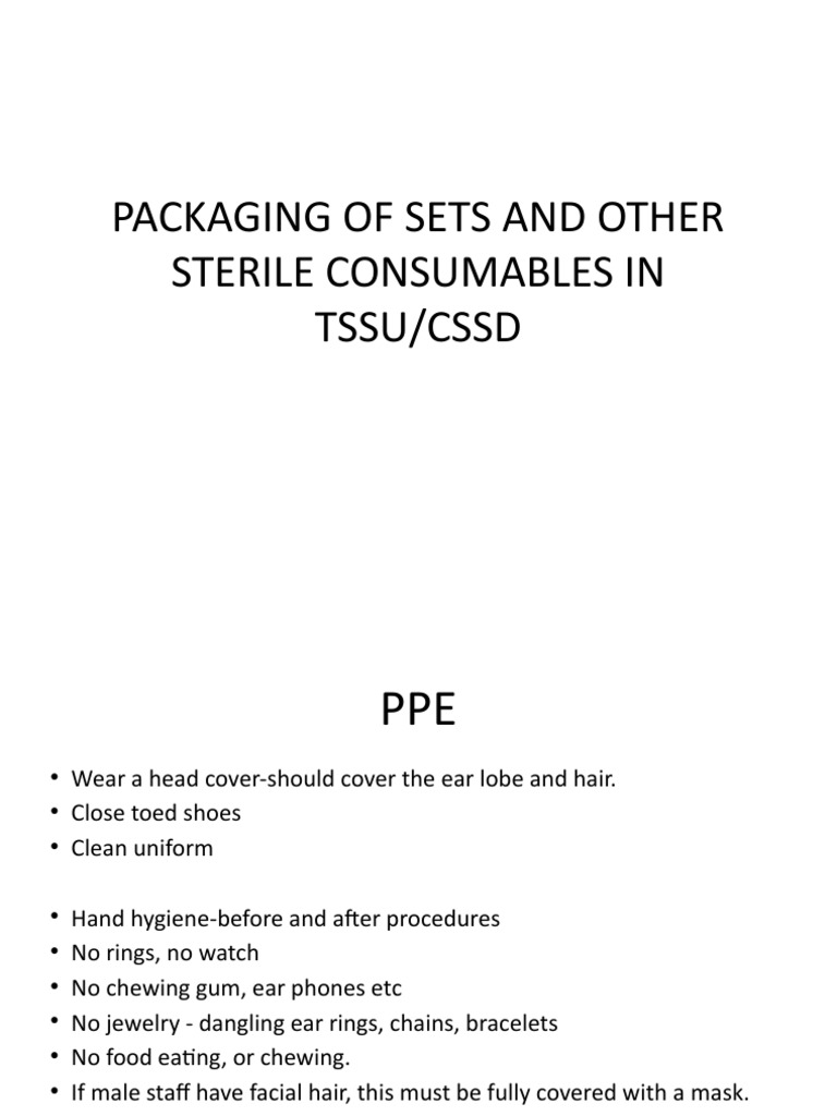 Sterile Packaging Guidelines | PDF | Sterilization (Microbiology ...