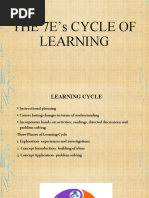 Lesson Plan 7es and 4as | PDF | Learning | Teaching Method