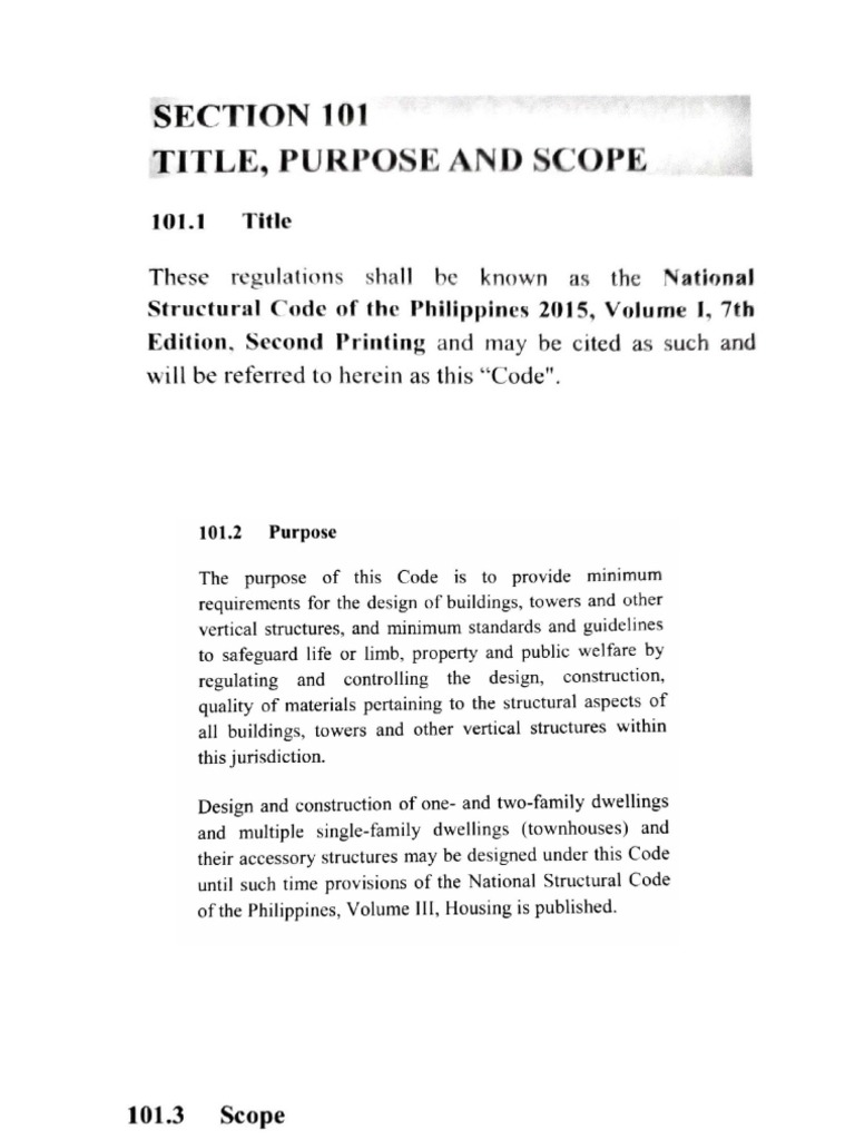 National Structural Code of The Philippines (Part 1) | PDF