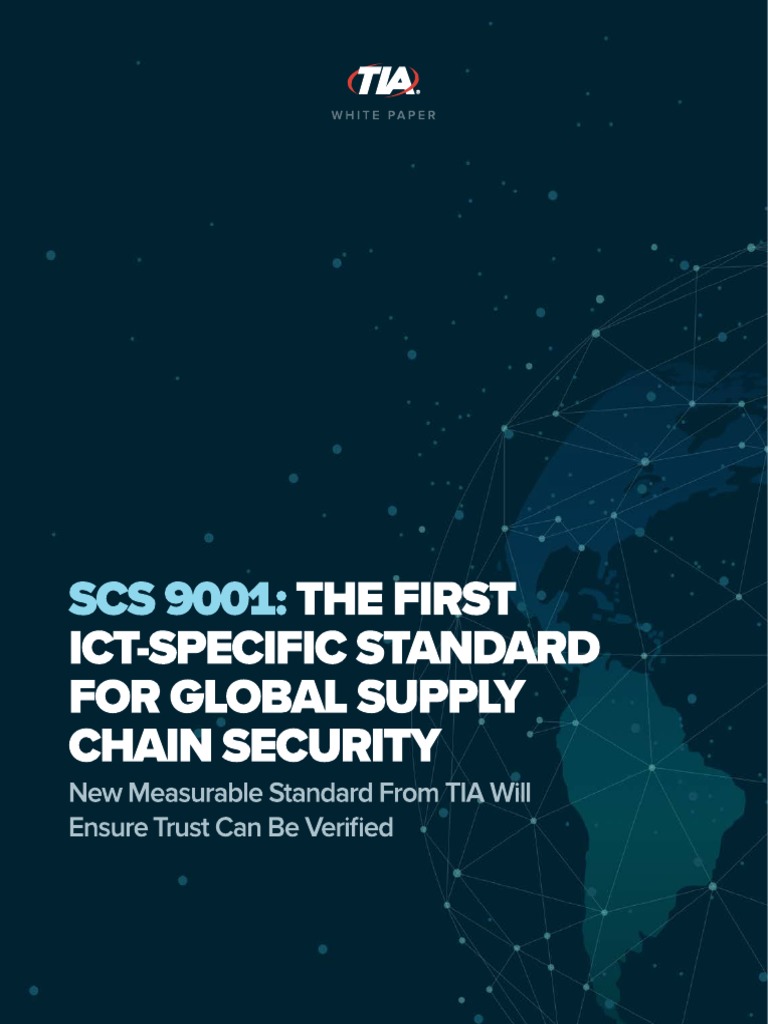TIA Supply Chain Security PDF | Download Free PDF | Supply Chain ...