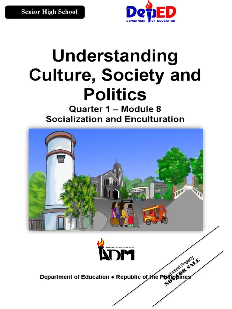 UCSP Q1 Mod8 SocializationAndEnculturation v5 | PDF | Socialization ...