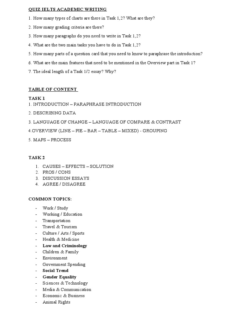 Task 1 Handbook | PDF