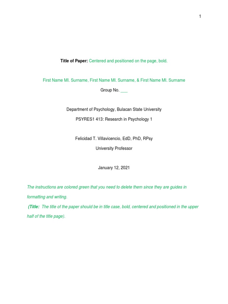 APA 7th Template Student Paper | PDF | Apa Style | Qualitative Research