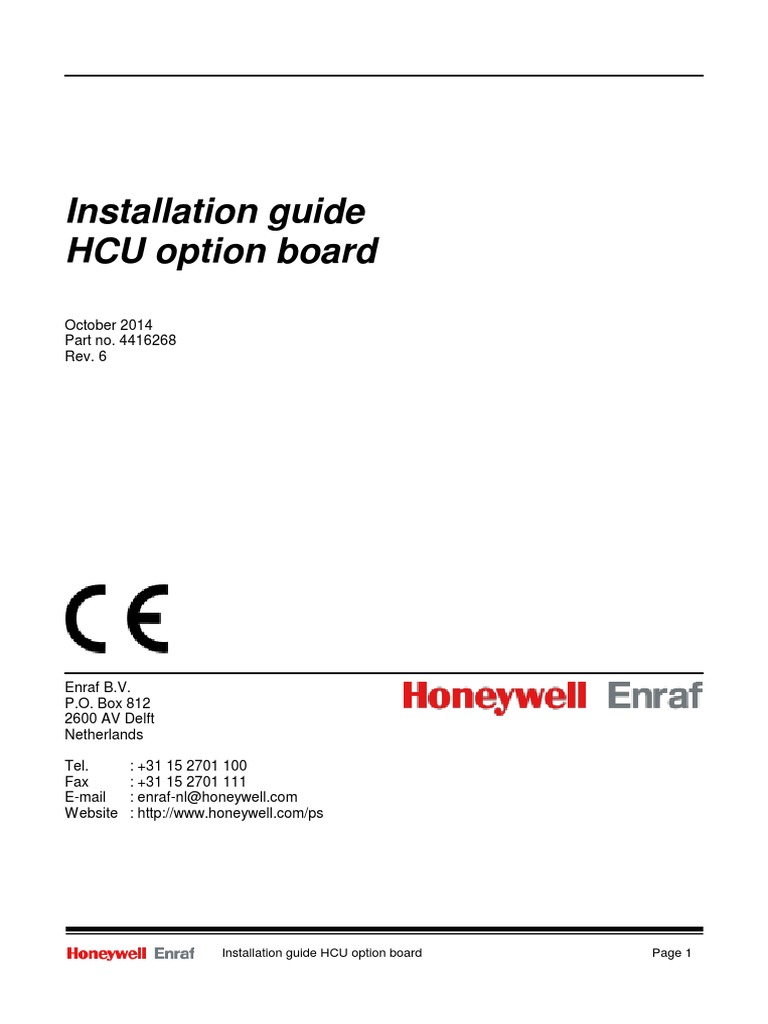 HCU Installation Guide | PDF | Equipment | Electrical Engineering