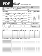 AD&D 2nd Edition Character Sheet | PDF | Role Playing Games | Leisure