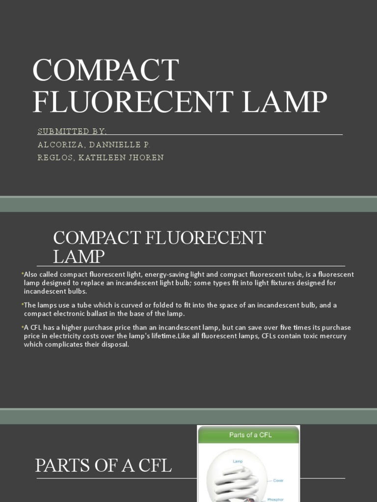 Compact Fluorescent Lamp Overview | PDF | Compact Fluorescent Lamp ...