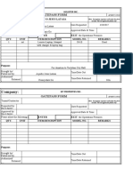 Templet-1 Department Materials Gate Pass Form | PDF
