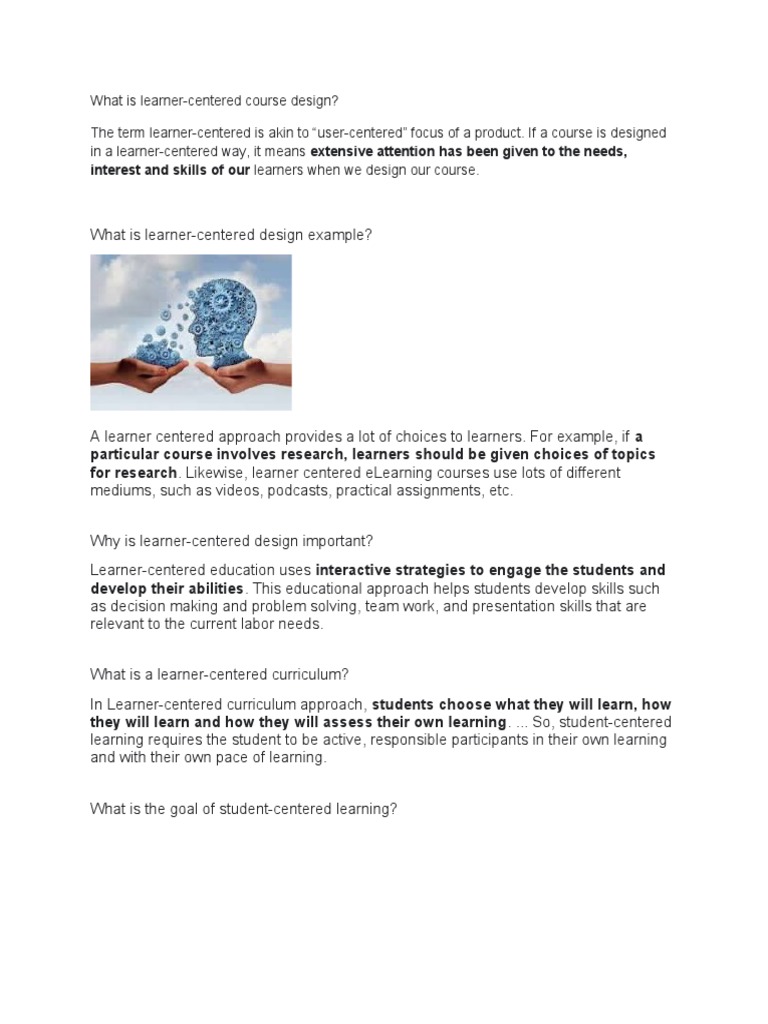 Definition and Importance of Learners | PDF