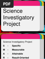 Science Investigatory Project Sip | PDF | Scientific Method | Science