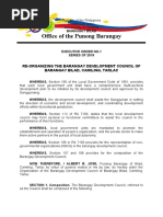 Barangay Peace and Order Council Organizational Structure | PDF