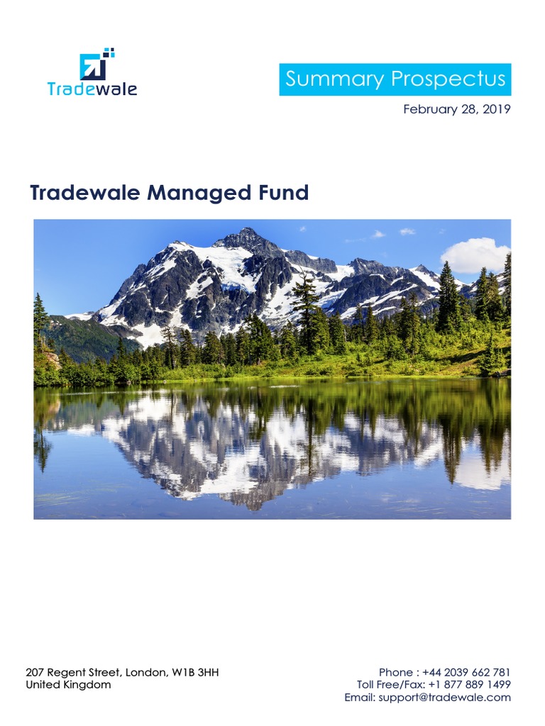 Summary Prospectus Tradewale Managed Fund 022019 | PDF | Investing ...