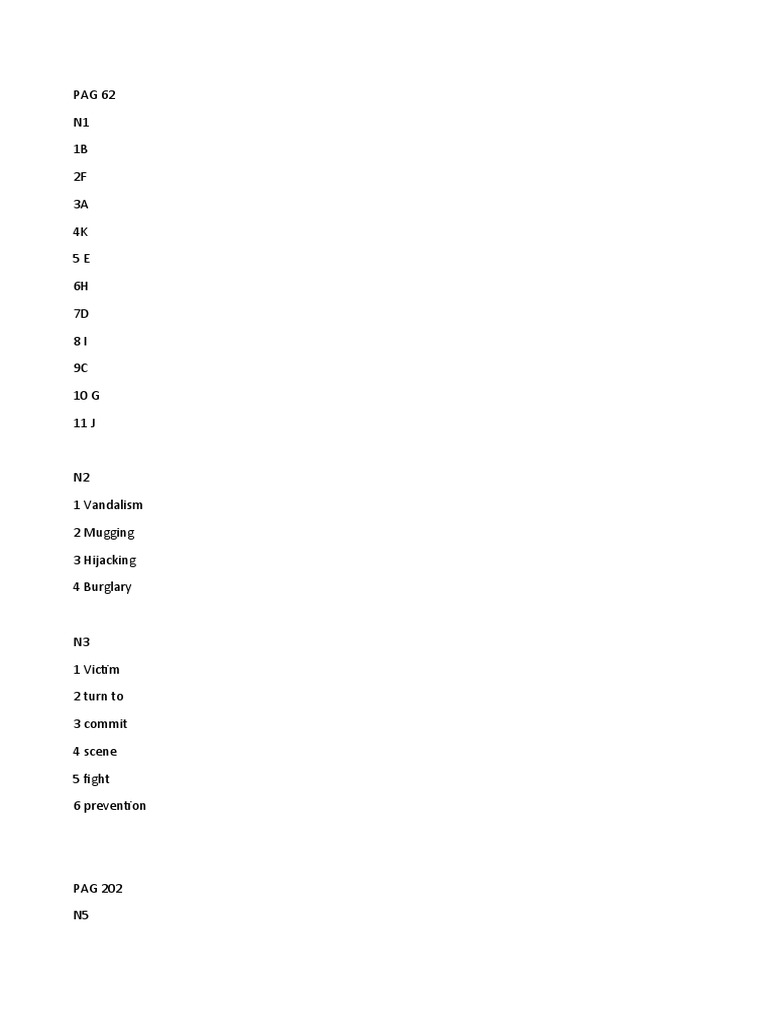 Compiti Inglese Crime | PDF