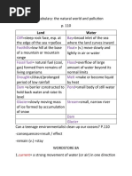 Descriptive Water Vocabulary Guide | PDF | Water | Rain