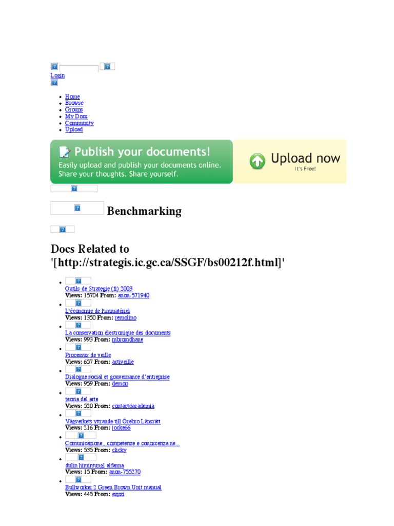 Benchmarking Projet Final | PDF | Information Technology | World Wide Web