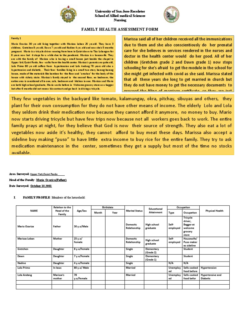 CHN Assessment Form | PDF | Pregnancy | Water