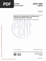 ABNT NBR 15218 2022 Pintura | PDF | Tinta | Engenharia