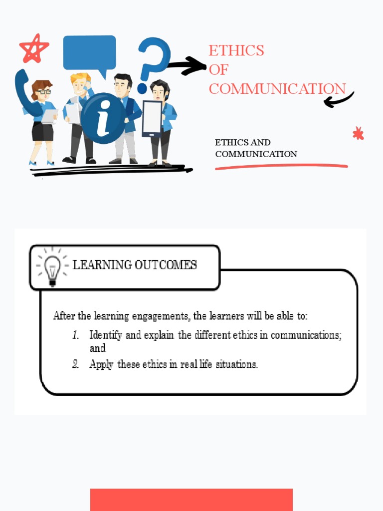 Ethics of Communication | Download Free PDF | Communication | Human Nature