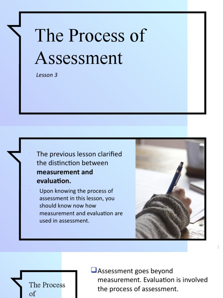 The Process of Assessment | PDF | Educational Assessment | Teachers