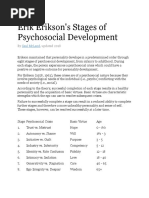 Understanding Erikson's 8 Stages | PDF | Psychology | Behavioural Sciences