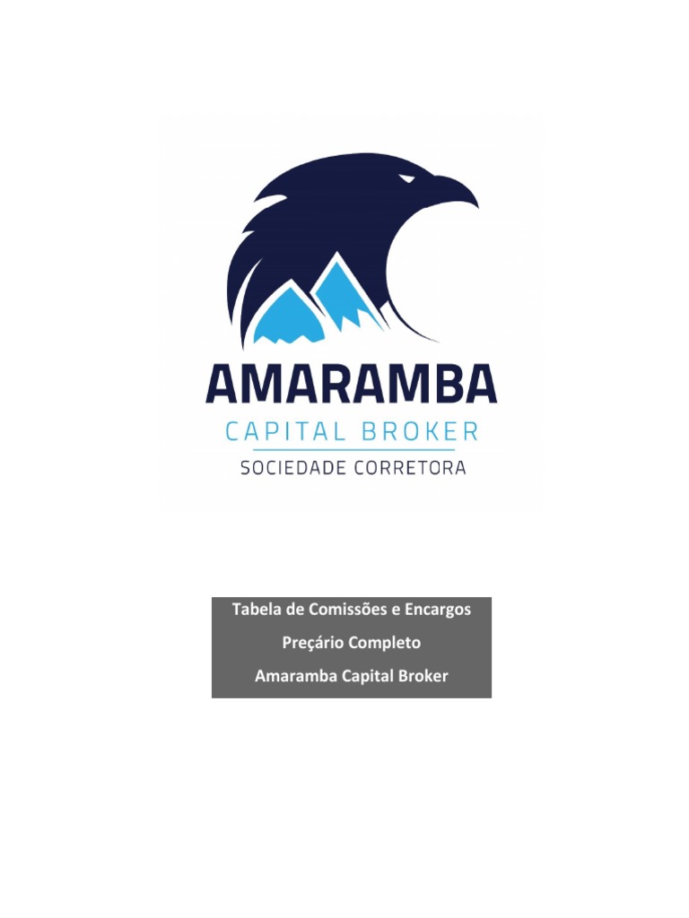 Amaramba Capital Broker - Preçário | PDF | Bolsa de valores | Títulos ...